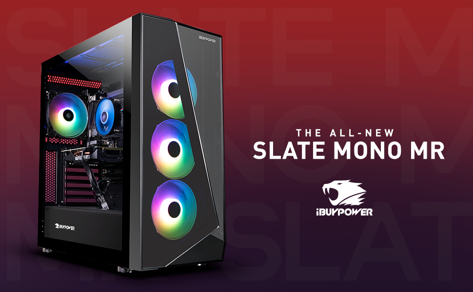 iBUYPOWER Gaming Desktop SlateMono 239i Intel Core i5-11400F 8GB DDR4 ...