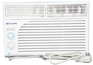 Cool Living 5000 BTU Manual Compact Window Air Conditioner CLW-15C1A ...