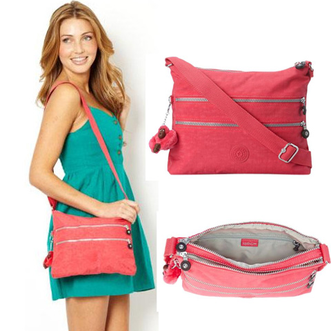 Kipling HB4061-688 Alvar Crossbody Bag - Vibrant Pink - Newegg.com