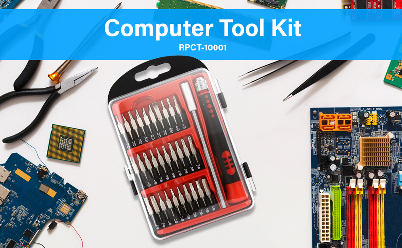 Rosewill 32-Piece Computer Tool Kit, Precision Screwdriver Bit Set with ...
