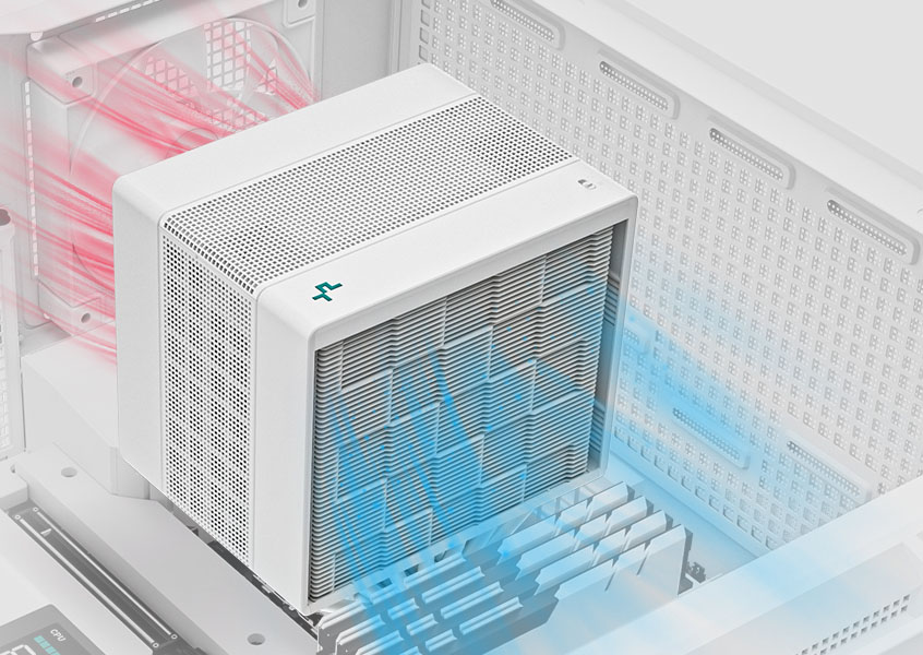 DeepCool ASSASSIN 4S WH Premium CPU Air Cooler, Dual-Tower, Single ...