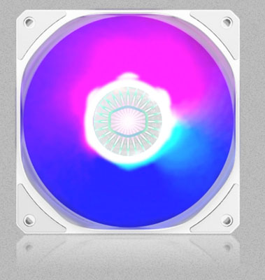 Cooler Master SickleFlow 120 V2 Addressable RGB Fan (White Edition ...