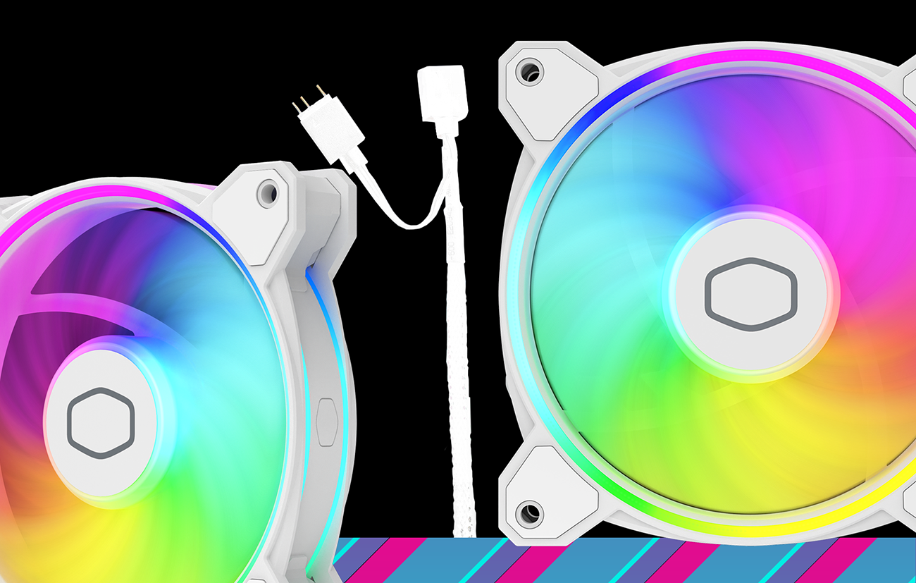 Cooler Master MasterFan MF140 Halo² White PC Case|Liquid Cooler|Air ...