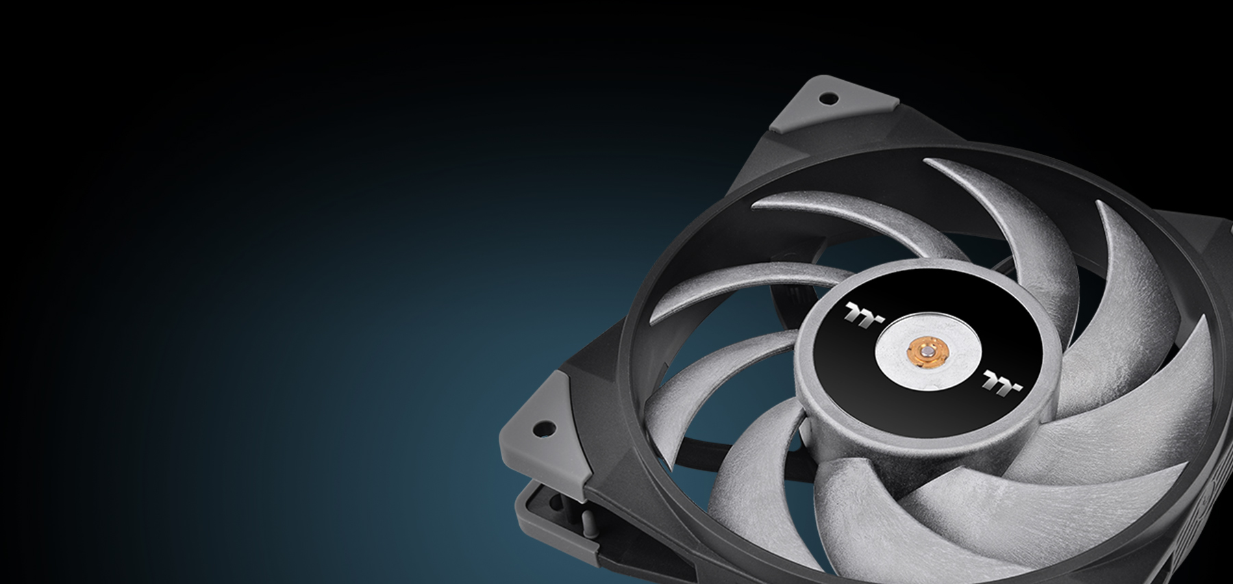 Thermaltake ToughFan 12 Turbo, PWM controlled PWM 500 ~ 2500rpm, Metal ...