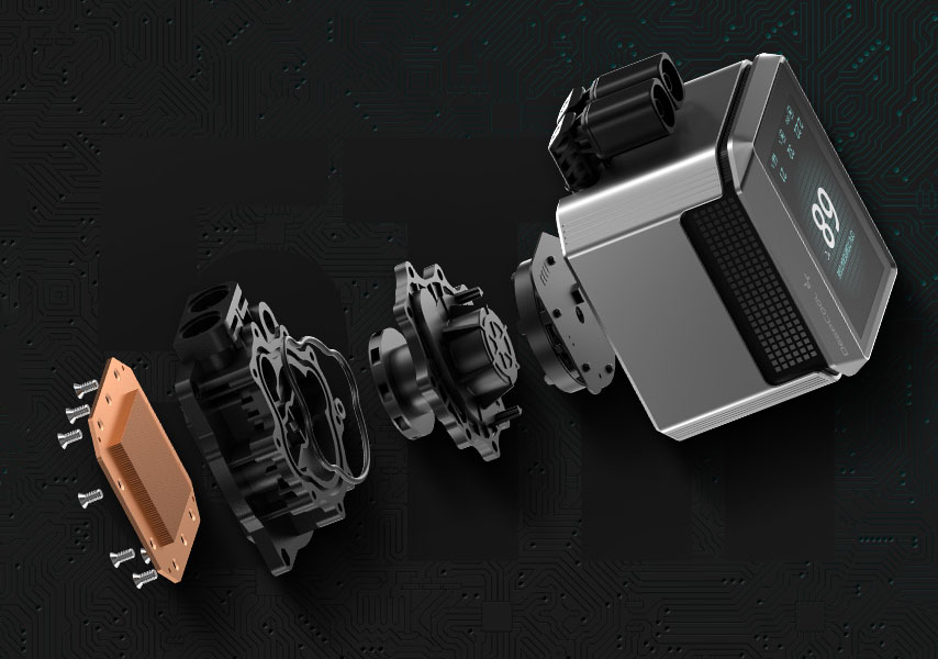 DeepCool MYSTIQUE 240 LCD Liquid Cooler 240mm 5th Gen Pump 3400RPM AIO ...