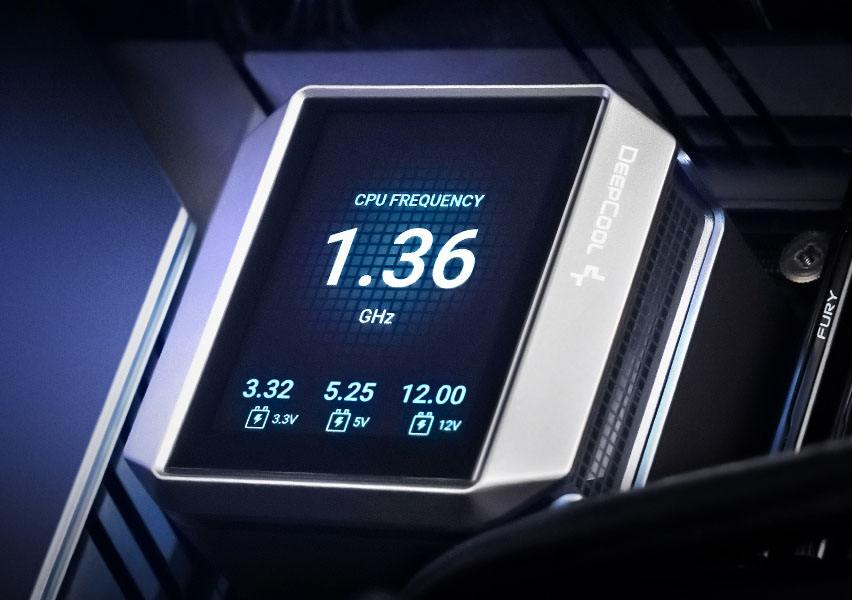 DeepCool MYSTIQUE 240 LCD Liquid Cooler 240mm 5th Gen Pump 3400RPM AIO ...