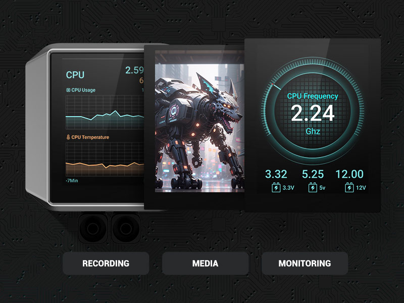 DeepCool MYSTIQUE 360 LCD Liquid Cooler 360mm 5th Gen Pump 3400RPM AIO ...