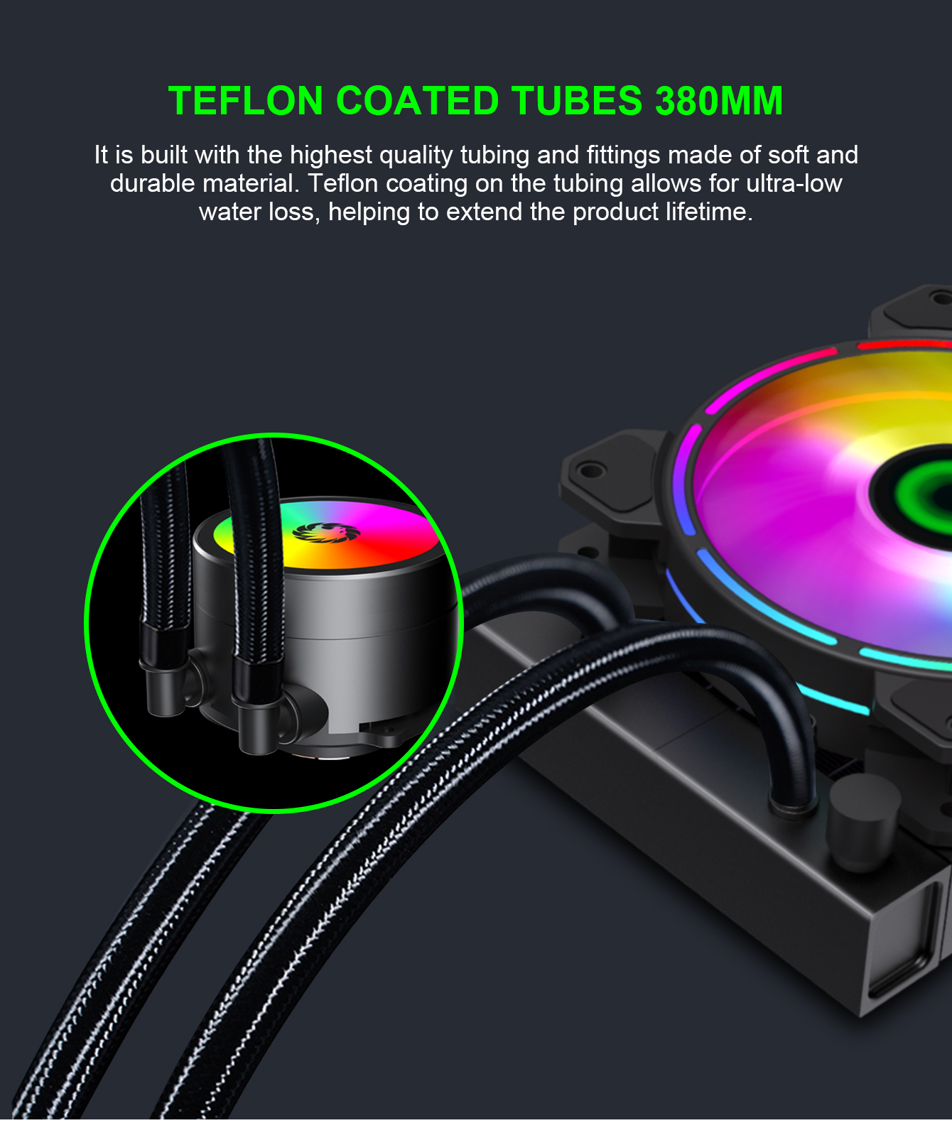 Gamemax Icechill-360-Rainbow all-in-one Liquid Cooler 360MM ARGB TDP ...