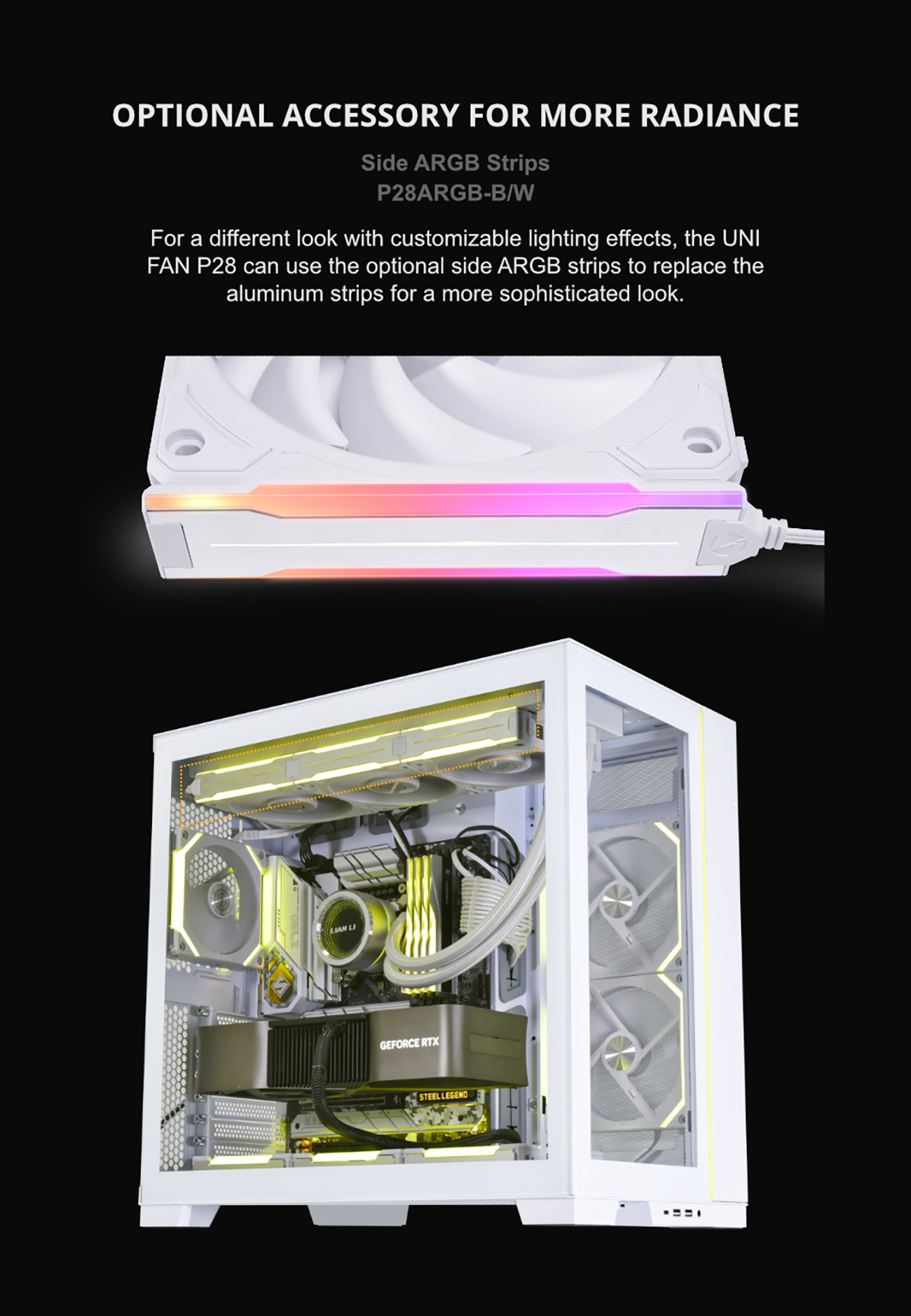 LIAN LI UNI FAN SL INFINITY 140 RGB WHITE ---UF-SLIN140-1W(No ...
