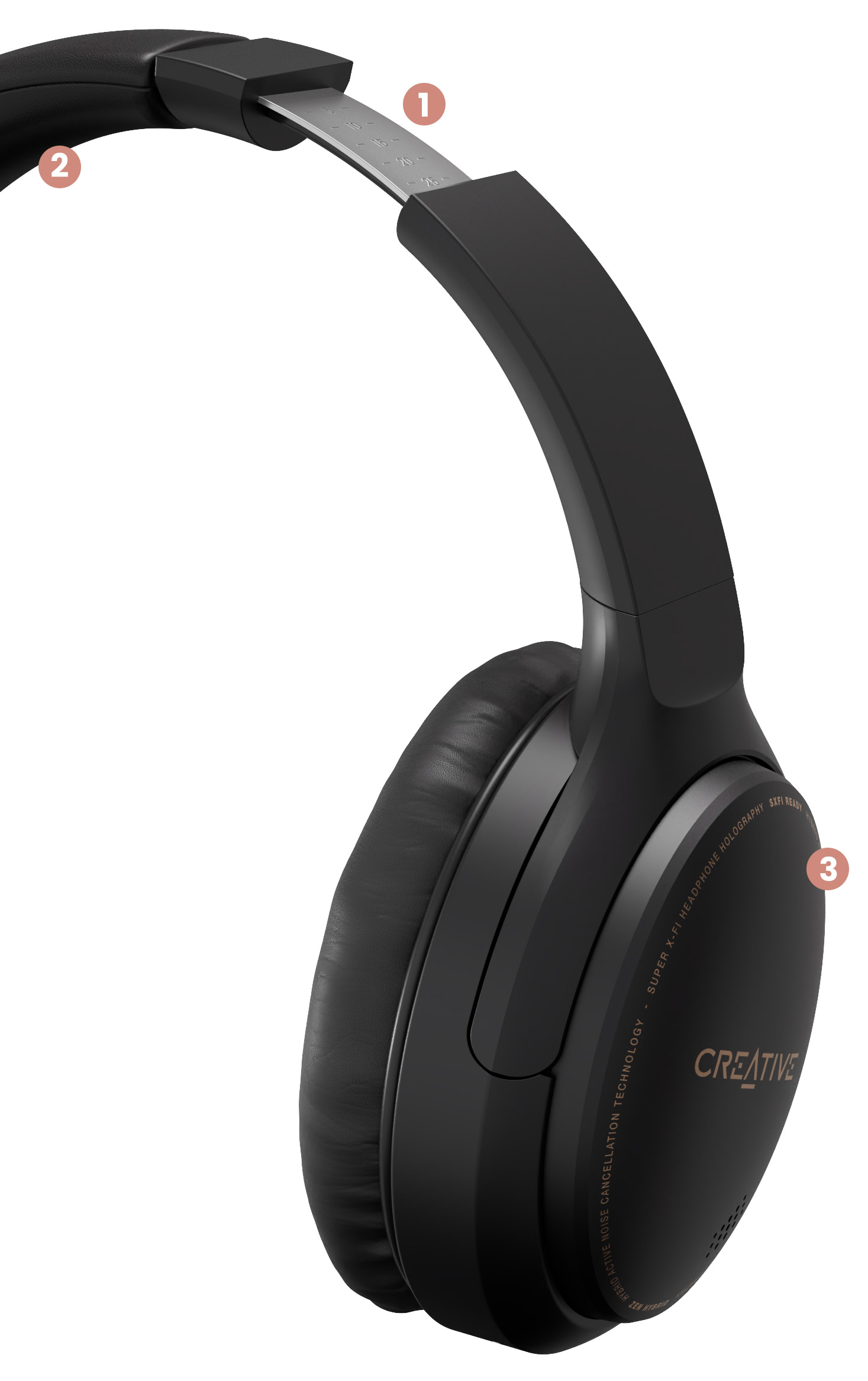 Creative Zen Hybrid (Black) Wireless Over-Ear Headphones with Hybrid ...