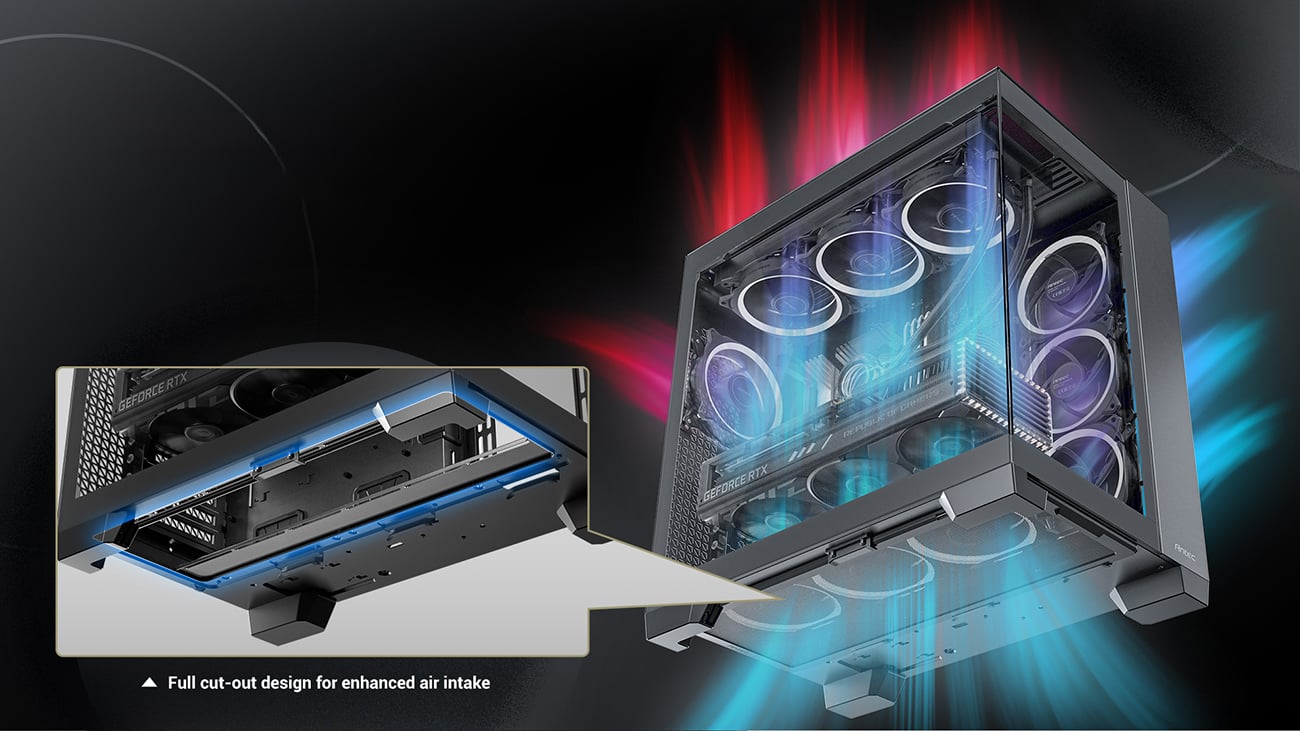 Antec C8, Fans not Included, RTX 40 Compatible, Dual-Chamber, tooless ...