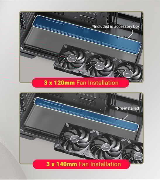 Antec C8, Fans not Included, RTX 40 Compatible, Dual-Chamber, tooless ...