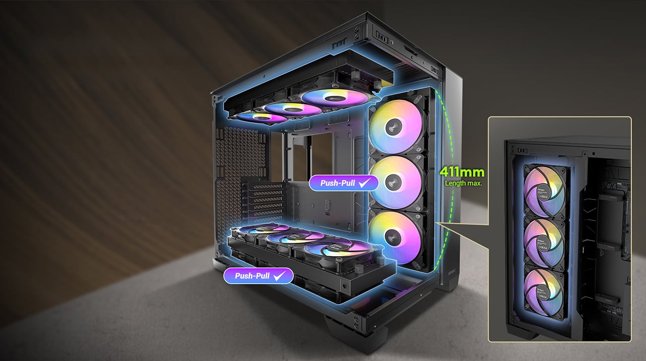 Antec C8, Fans not Included, RTX 40 Compatible, Dual-Chamber, tooless ...