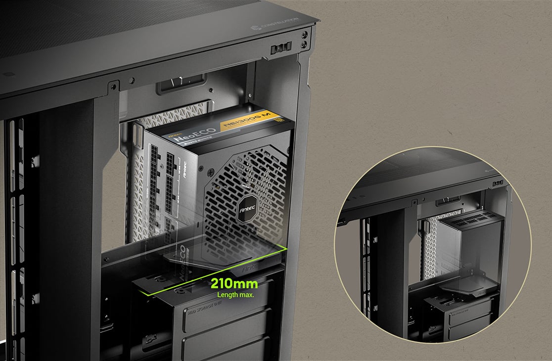 Antec C8, Fans not Included, RTX 40 Compatible, Dual-Chamber, tooless ...