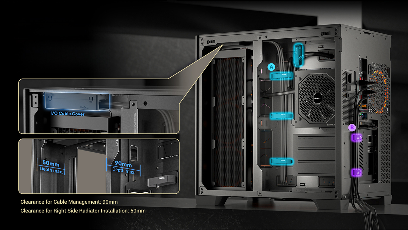 Antec C8, Fans not Included, RTX 40 Compatible, Dual-Chamber, tooless ...