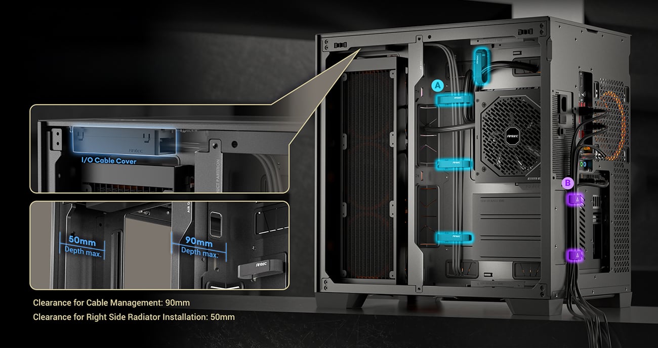 Antec C8, Fans not Included, RTX 40 Compatible, Dual-Chamber, tooless ...