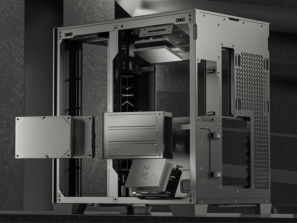 Antec C8, Fans not Included, RTX 40 Compatible, Dual-Chamber, tooless ...