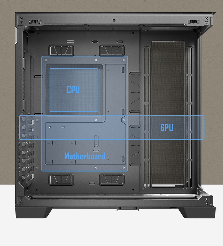 Antec C8, Fans not Included, RTX 40 Compatible, Dual-Chamber, tooless ...
