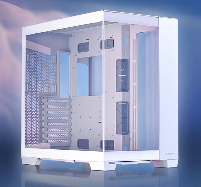 Antec C8 White, Fans not Included, RTX 40 Compatible, Dual-Chamber ...