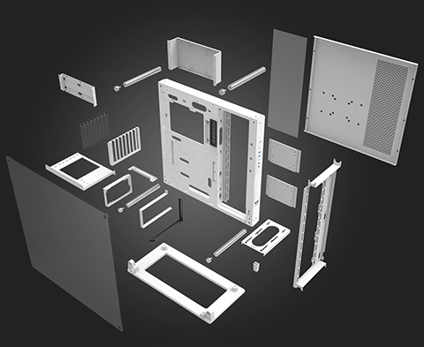 Thermaltake Core P3 TG Pro Snow Snow Computer Case - Newegg.com