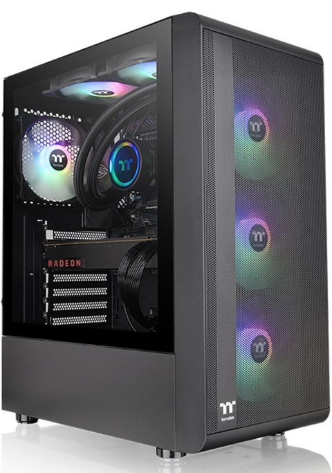 NeweggBusiness - Thermaltake S200 TG Black ATX Mid Tower ARGB Tempered ...