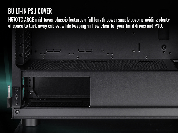 Thermaltake H570 TG Black ATX Mid Tower ARGB Tempered Glass Computer ...