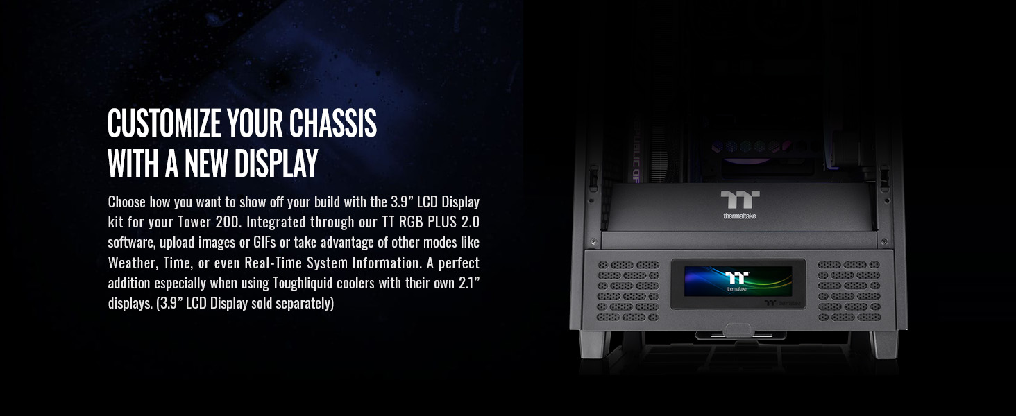 Thermaltake Tower 200 Mini-ITX Computer Case; 2x140mm Pre-installed ...