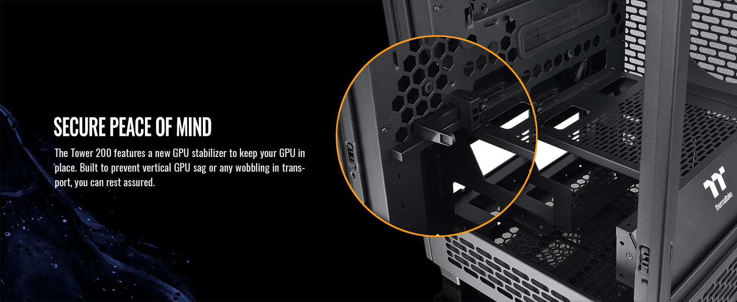 NeweggBusiness - Thermaltake Tower 200 Mini-ITX Computer Case; 2x140mm ...