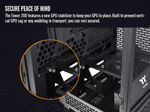 Thermaltake Tower 200 Mini-ITX Computer Case; 2x140mm Pre-installed ...