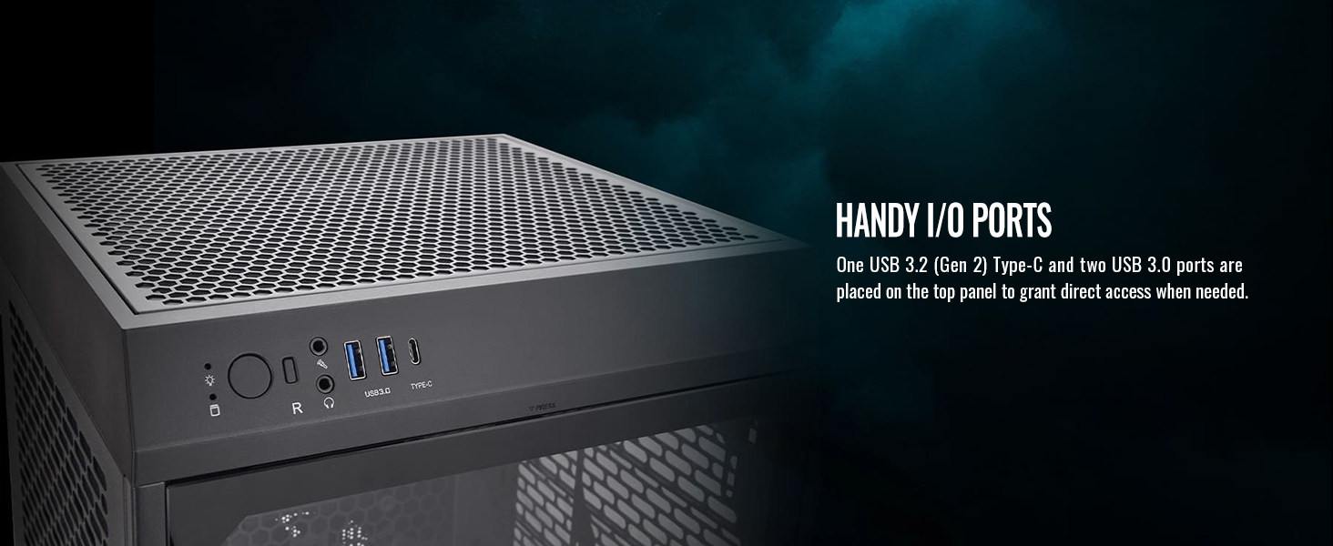 Thermaltake Tower 200 Mini-ITX Computer Case; 2x140mm Pre-installed ...