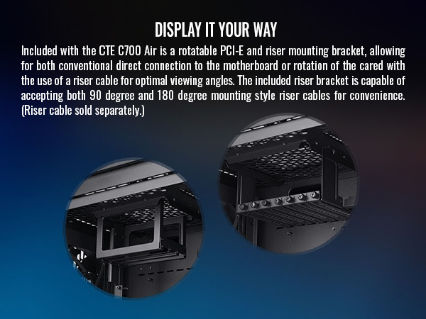 Thermaltake CTE C700 Air Mid Tower with Centralized Thermal Efficiency Design; 3x140mm CT140 ...