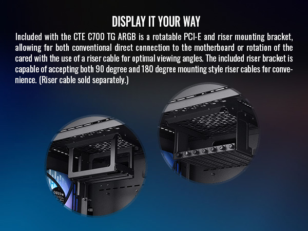Thermaltake CTE C700 TG ARGB E-ATX Mid Tower Centralized Thermal Efficiency Design; 3x140mm ...