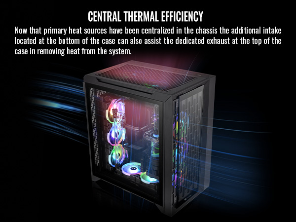 Thermaltake CTE C700 TG ARGB E-ATX Mid Tower Centralized Thermal Efficiency Design; 3x140mm ...