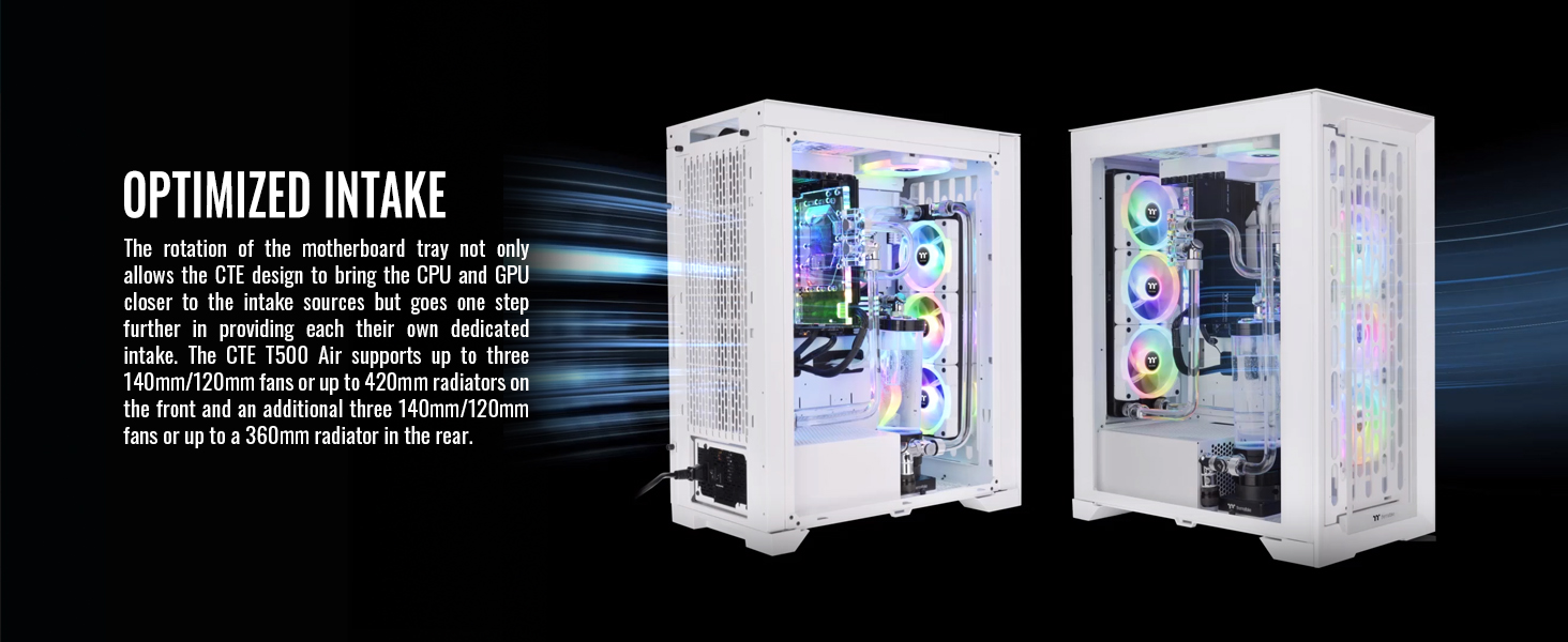 Thermaltake CTE T500 TG ARGB Snow E-ATX Full Tower with Centralized ...