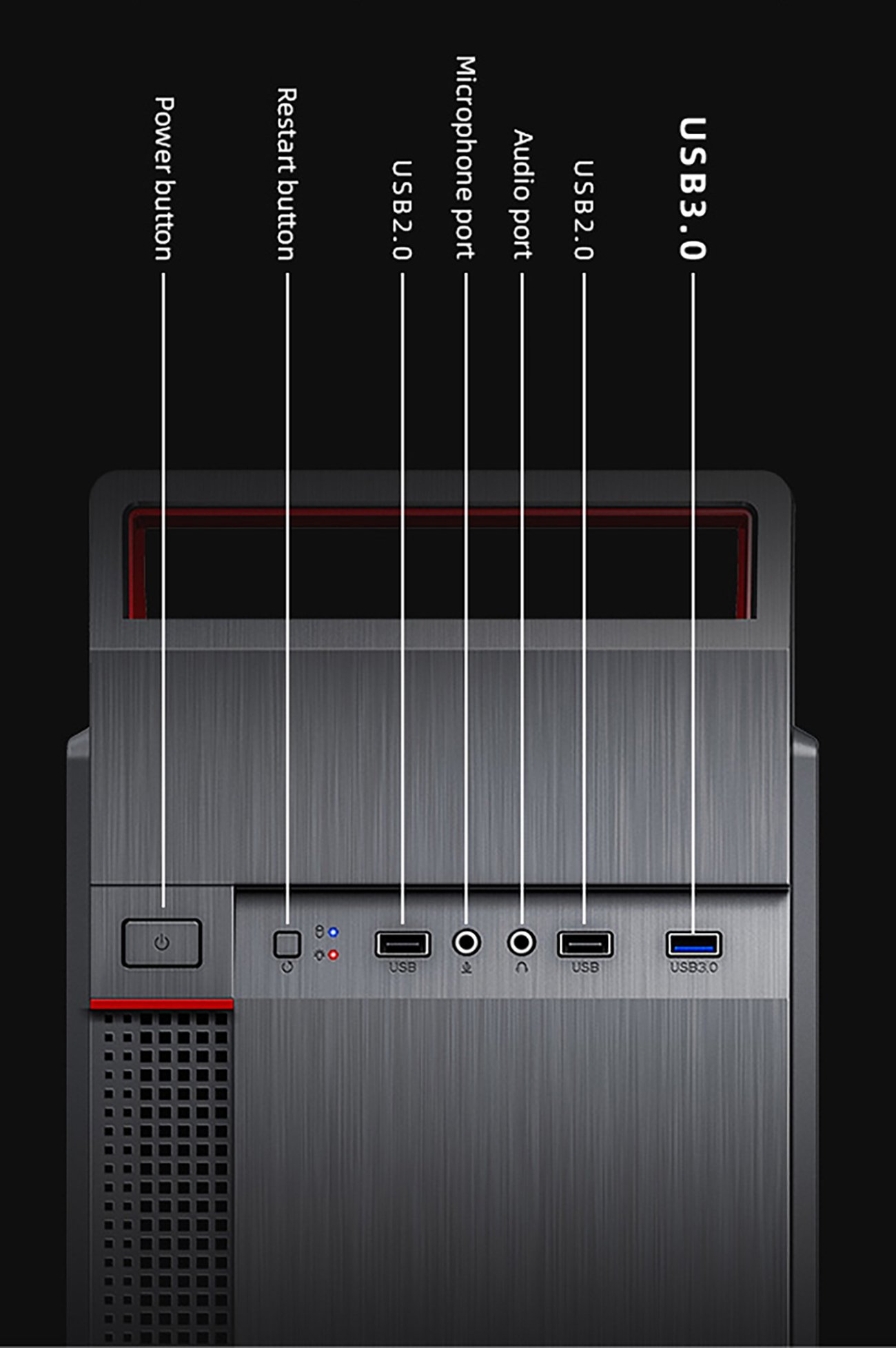 SAMA Sama-S88-BK Black ATX Mid Tower USB3.0 Computer Case w/3 x 120mm ...