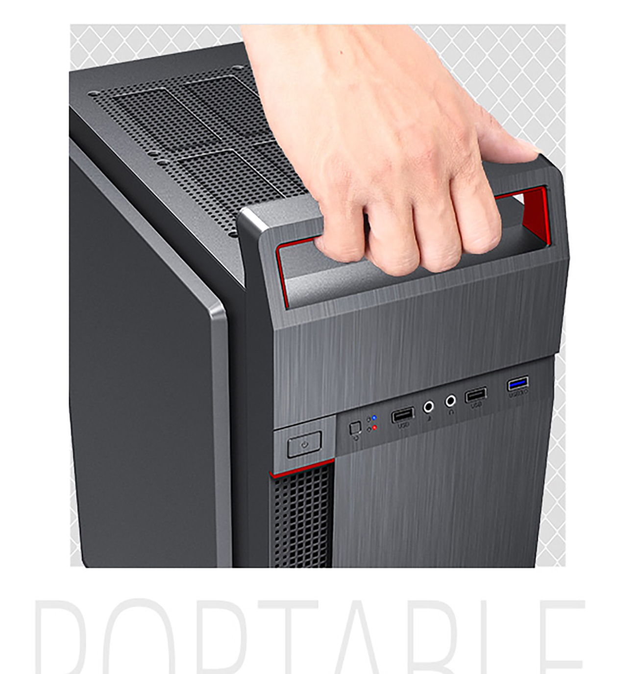 SAMA Sama-S88-BK Black ATX Mid Tower USB3.0 Computer Case w/3 x 120mm ...