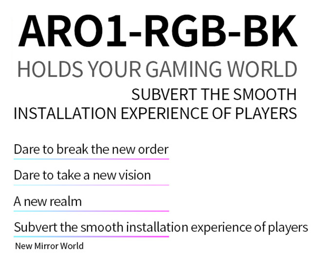 Sama AR01-RGB-BK Black Dual USB3.0 and Type C, Dual Tempered Glass ...