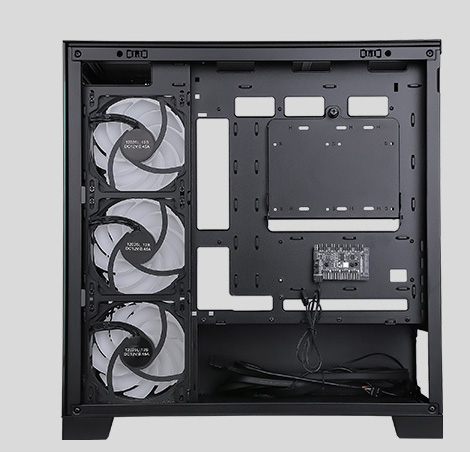 Sama AR01-RGB-BK Black Dual USB3.0 and Type C, Dual Tempered Glass ...