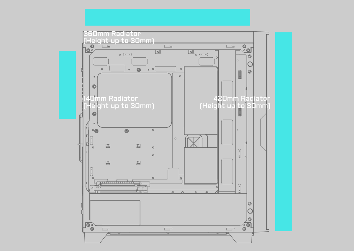 GIGABYTE AORUS C500 GLASS - Black Mid Tower PC Gaming Case, Tempered ...