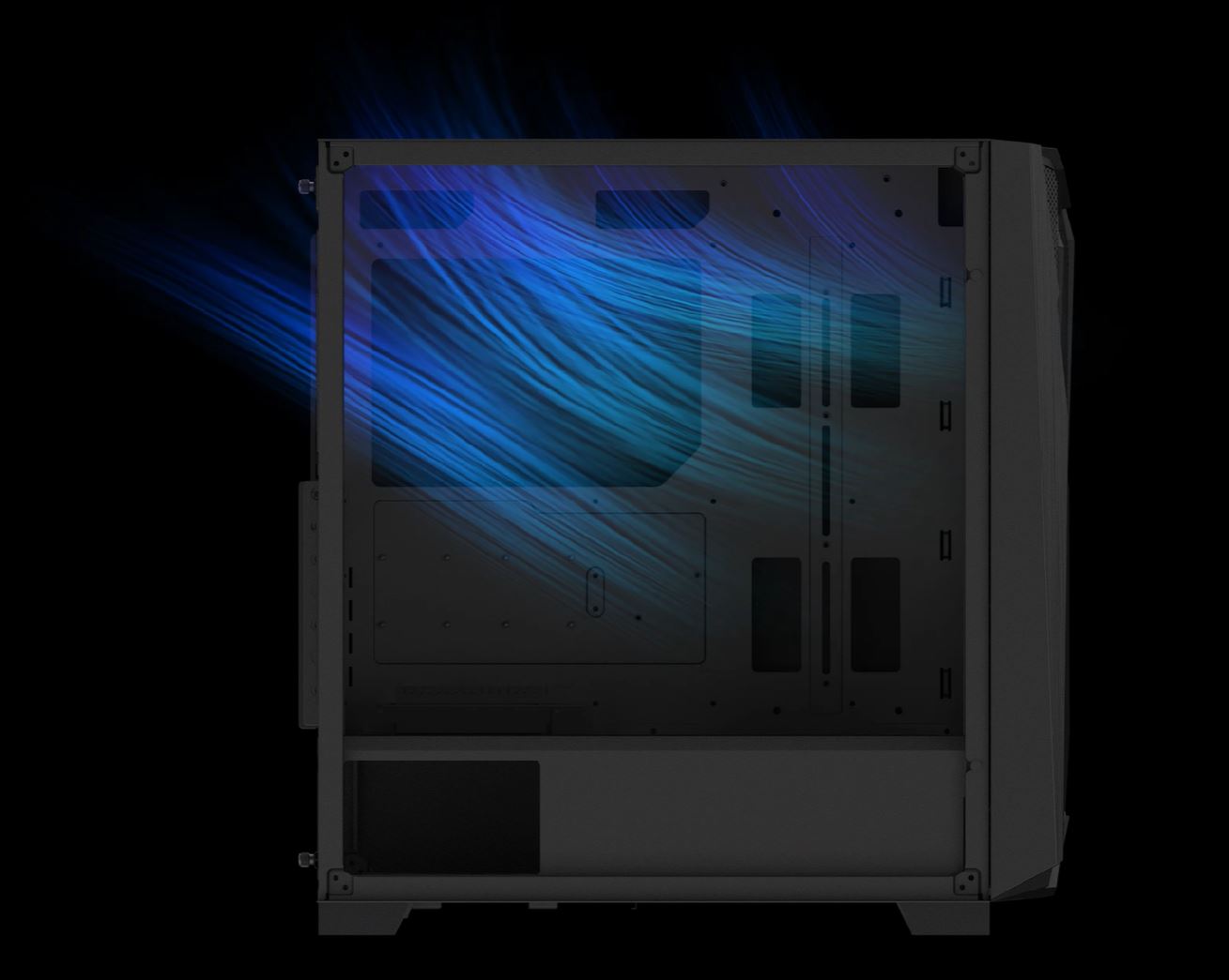 GIGABYTE C301 GLASS - Black Mid Tower PC Gaming Case, Tempered Glass ...