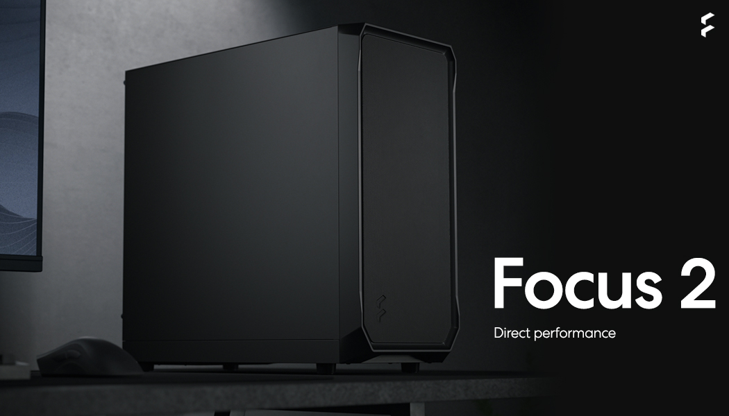 Fractal Design Focus 2 Black ATX mATX Mini ITX Solid Mid Tower Computer ...