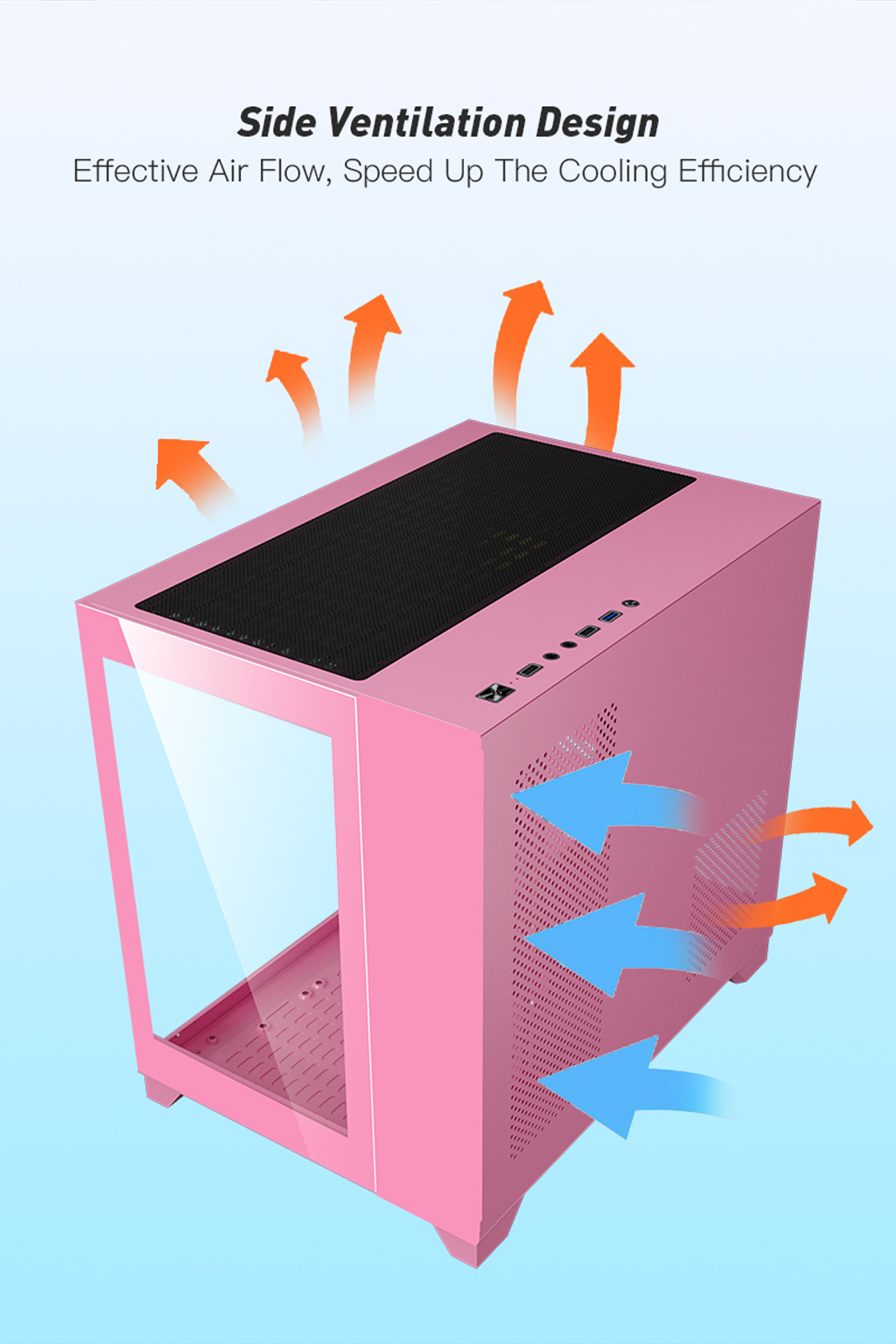 DIYPC ARGB-Q3-Green USB3.0 Tempered Glass Micro ATX Green Gaming ...