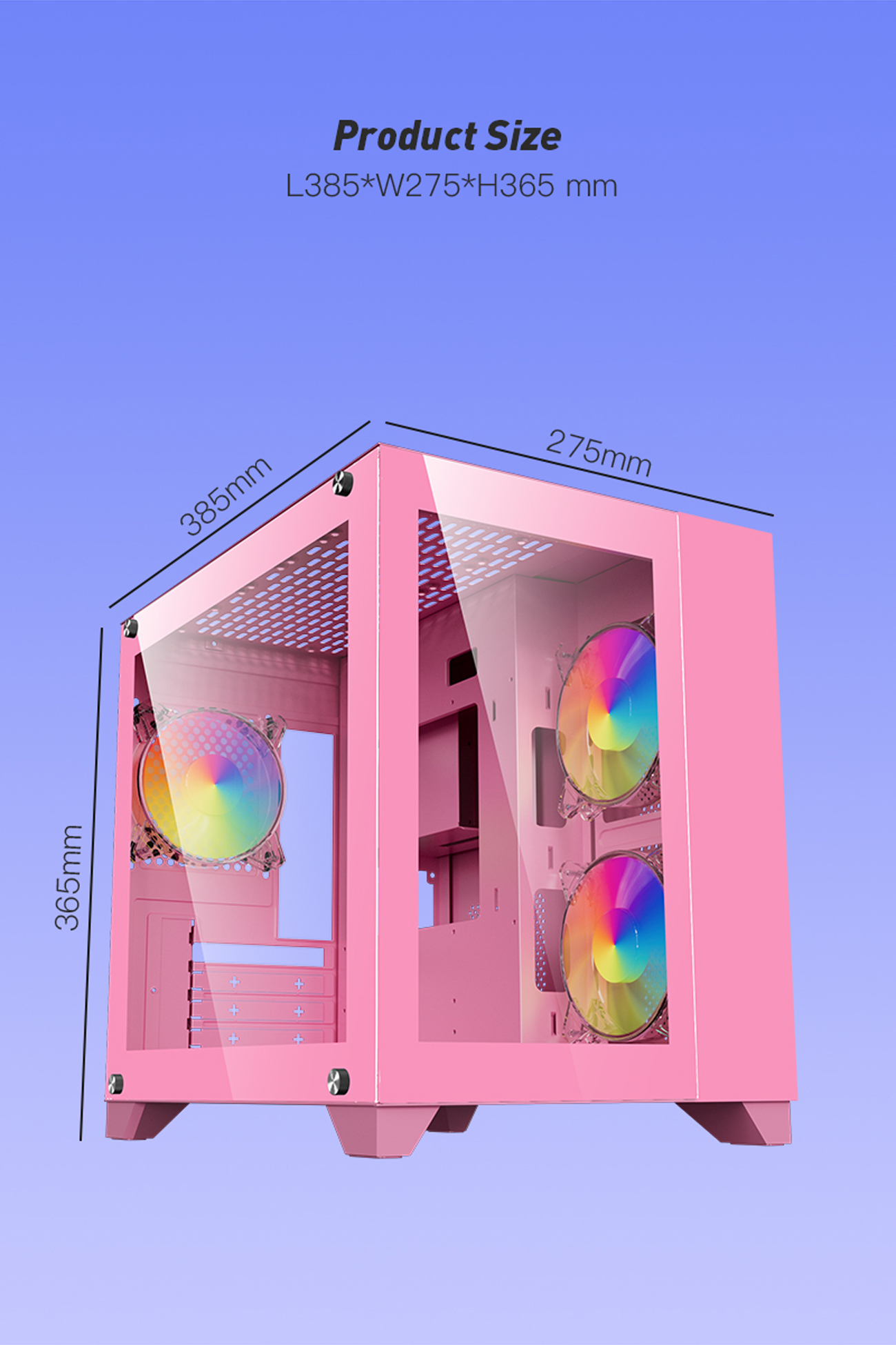 DIYPC ARGB-Q3-Green USB3.0 Tempered Glass Micro ATX Green Gaming ...