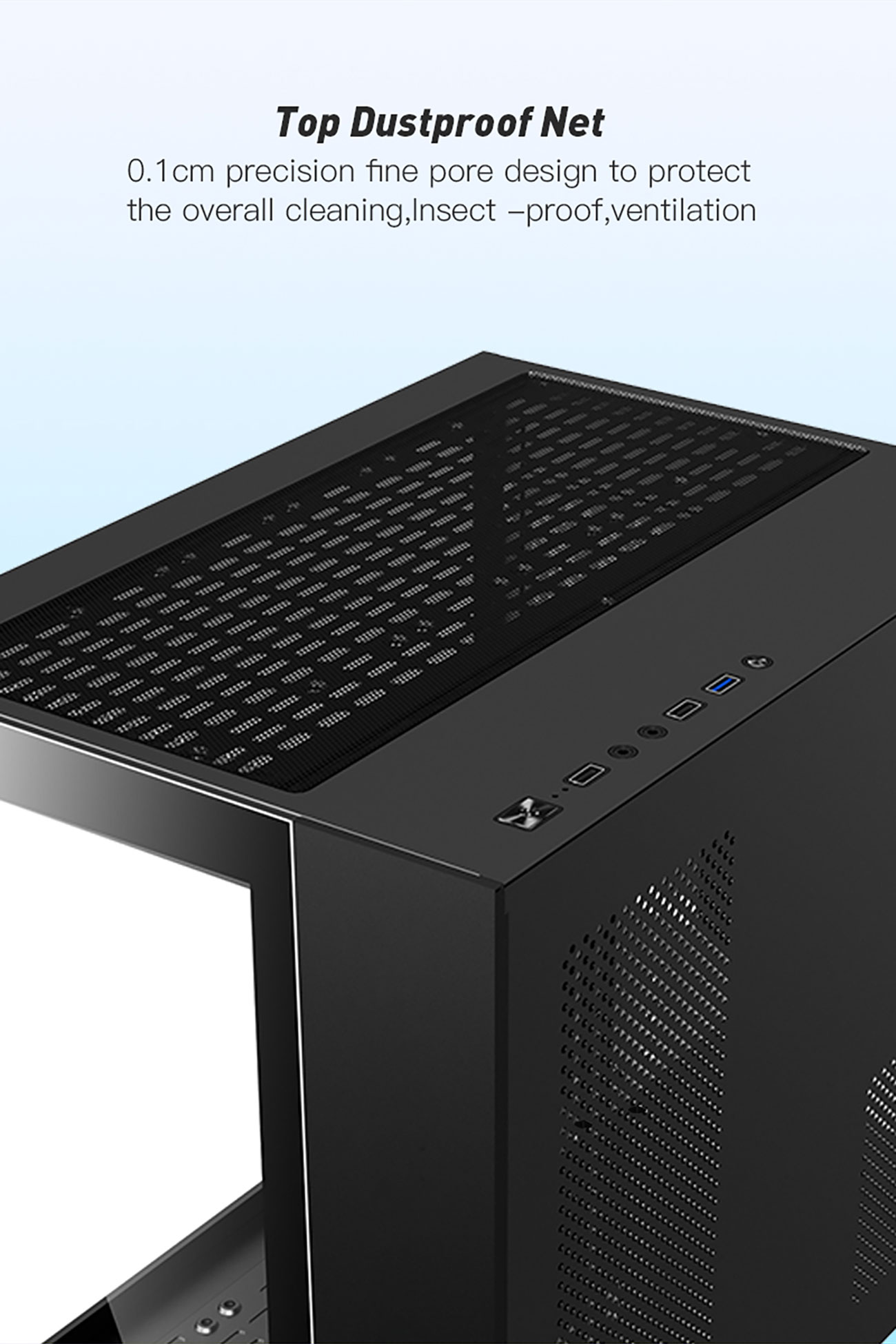 DIYPC ARGB-Q01-Bk Black USB3.0 Tempered Glass Micro ATX Gaming Computer ...