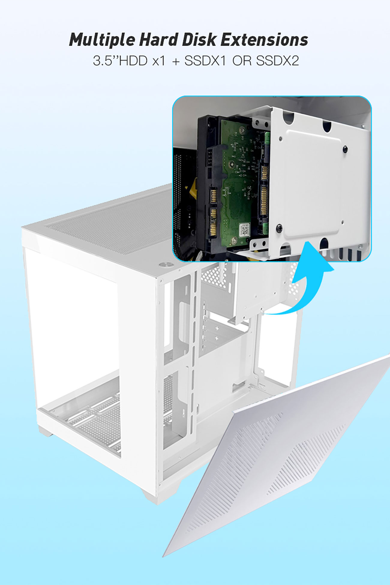 DIYPC ARGB-Q01-Bk Black USB3.0 Tempered Glass Micro ATX Gaming Computer ...