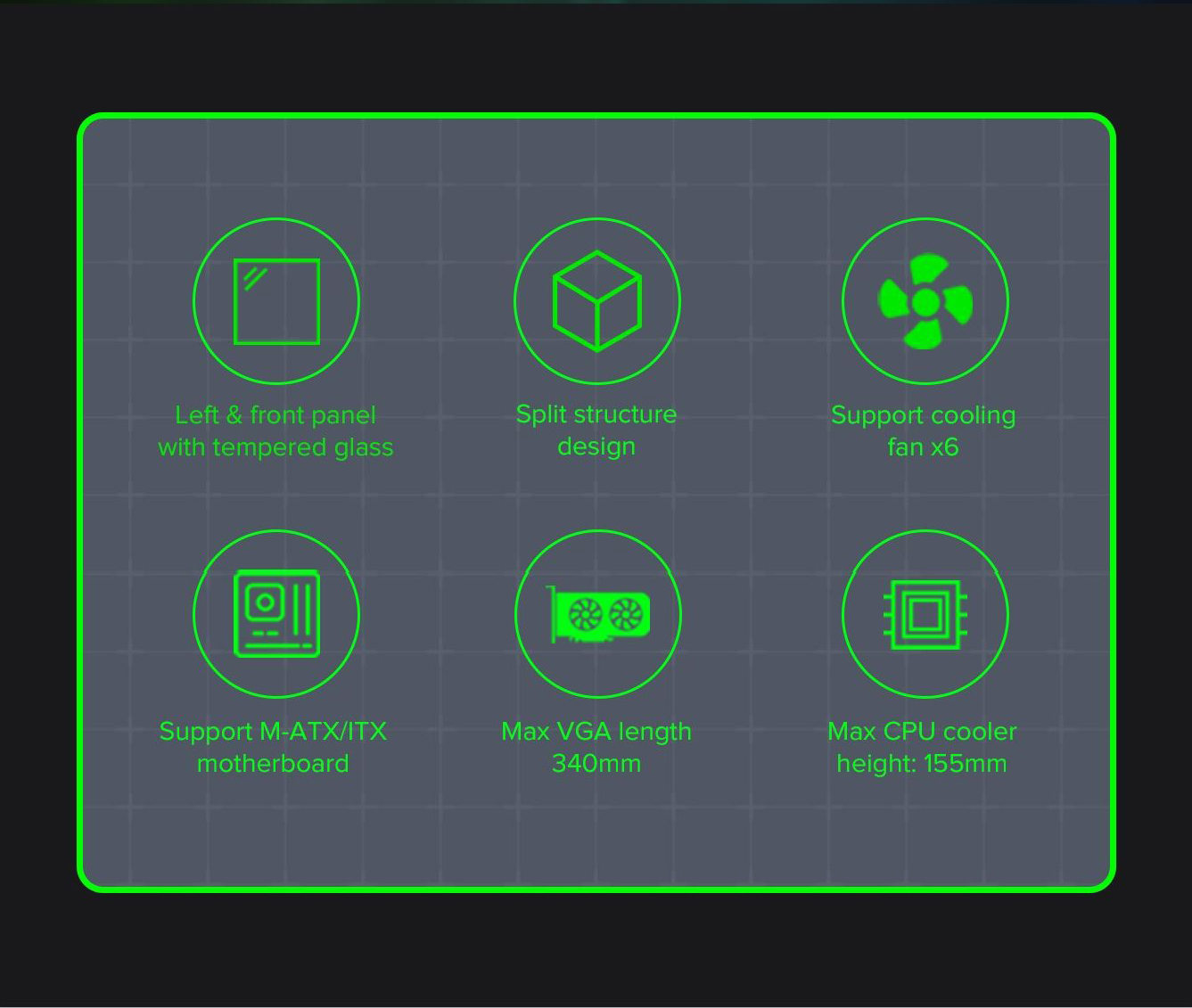 Gamemax Mini Abyss USB3.0 Micro ATX Tower Tempered Glass Gaming ...