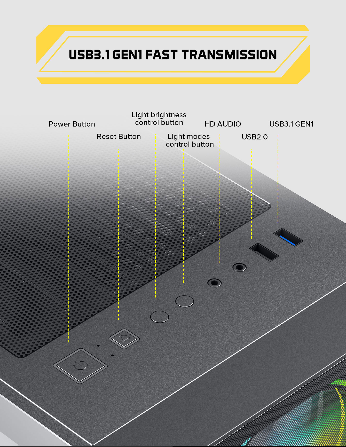 Gamemax Aero Mini Black USB3.0 Tempered Glass Micro ATX Gaming Computer ...