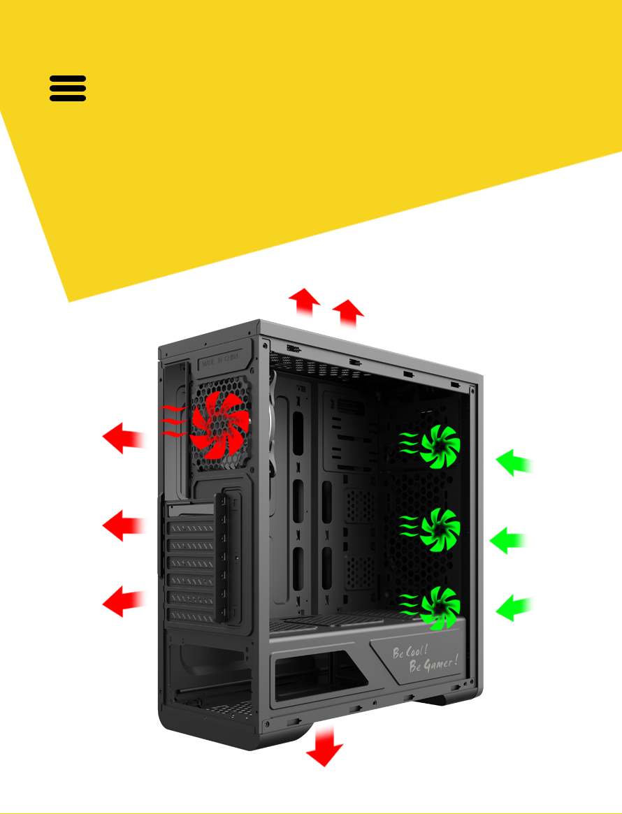 Gamemax Shine Black USB3.0 Tempered Glass ATX Mid Tower Gaming Computer ...