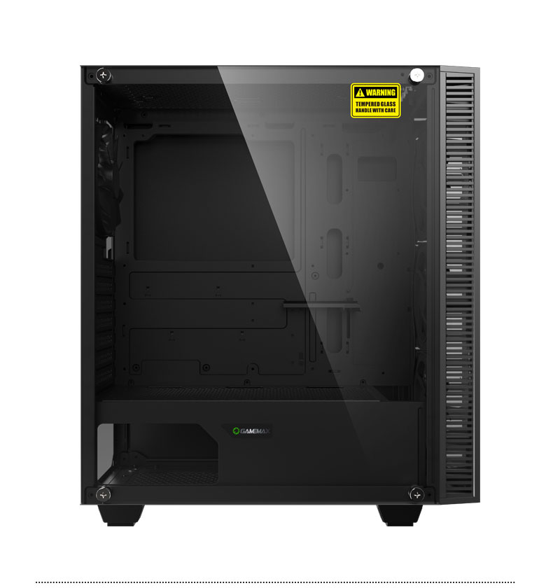 Gamemax Draco XD Black USB3.0 Tempered Glass ATX Mid Tower Gaming ...