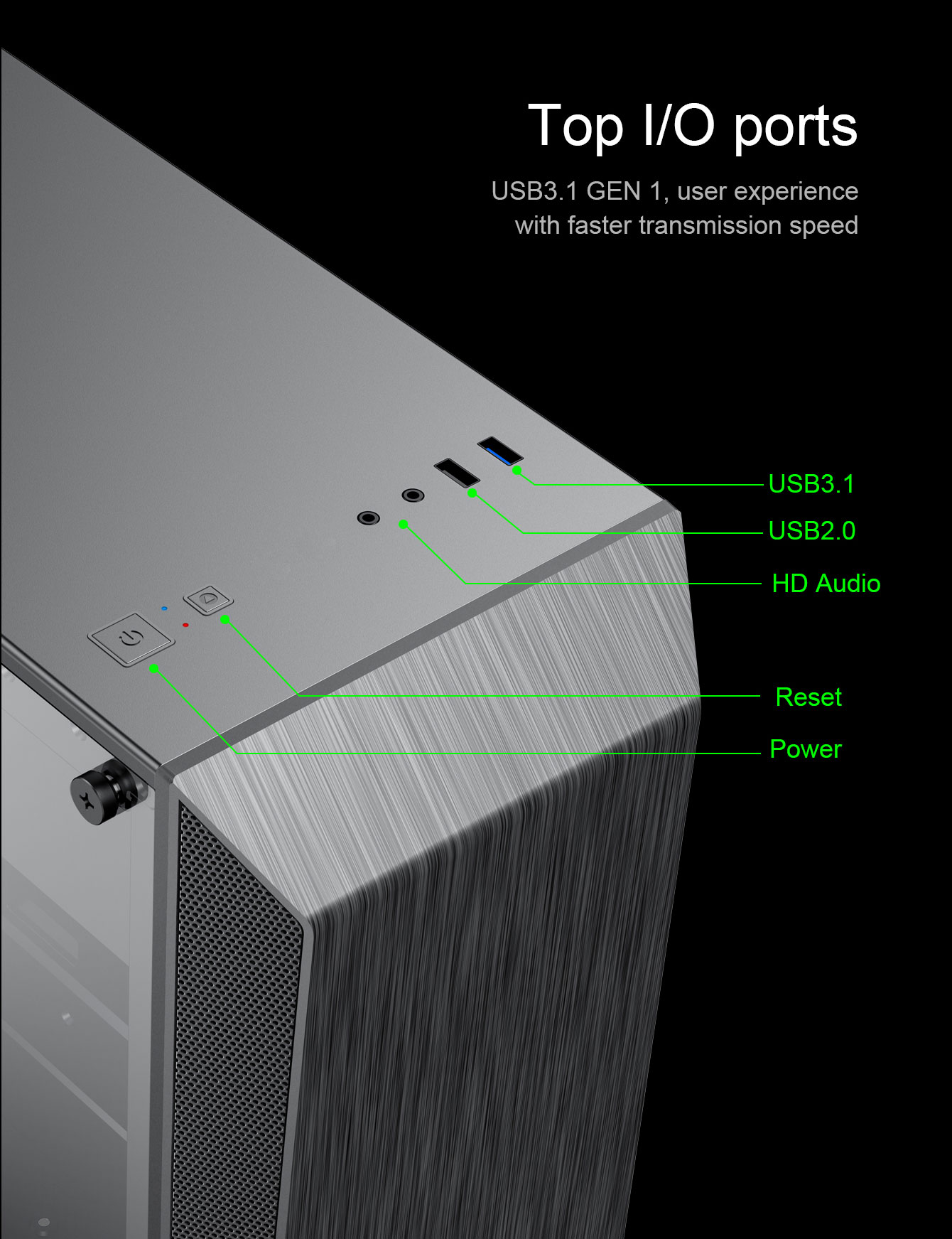 Gamemax Nova N5 Black USB3.0 Tempered Glass ATX Mid Tower Gaming ...